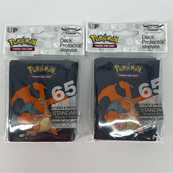 Other | Pokemon Deck Protector Sleeves 65 Sleeves In Each Pack 2 Packs ...